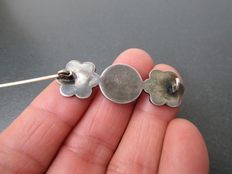 Antique 1890-1915s TC Tuck Chang Shanghai Sterling Brooch Fu-lu-shou ...
