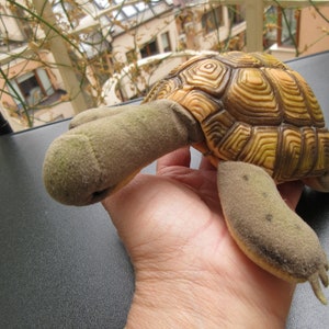 Vintage STEIFF Turtle ''slo'' Rubber Shell Plush Toy Made in West ...