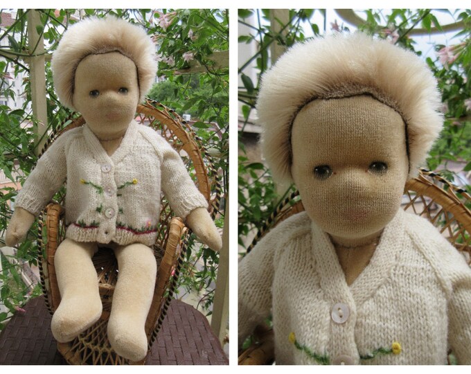 Vintage 1960's Famous Kathe Kruse Velvet Doll Model Hanne Kruse Made in ...