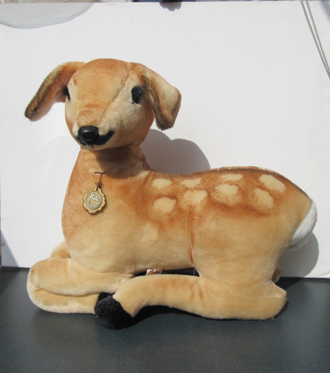 Vintage 60's 'BAKI Plüschtiere' Large Super Soft Plush Roe Deer Stuffed ...