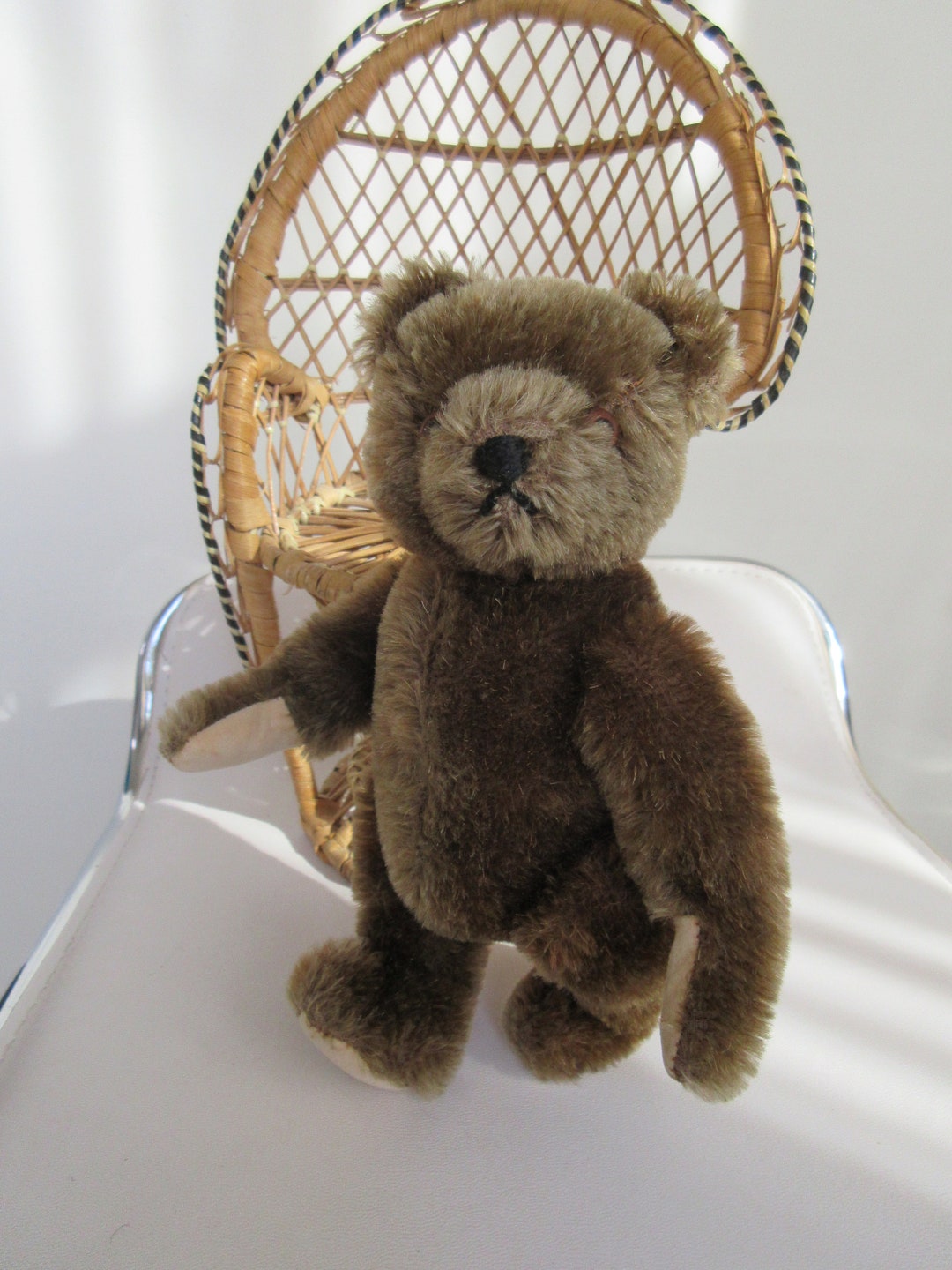 Vintage Hermann Mohair Teddy Bear: 80s West German Collectible, 20cm - Etsy
