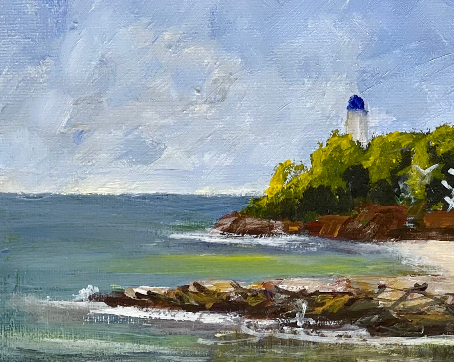 Beautiful Seascape Coastal Wall Art Beach Scene Beach Artwork Lonsdale ...