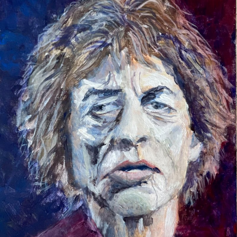 Mick Jagger Painting - Etsy