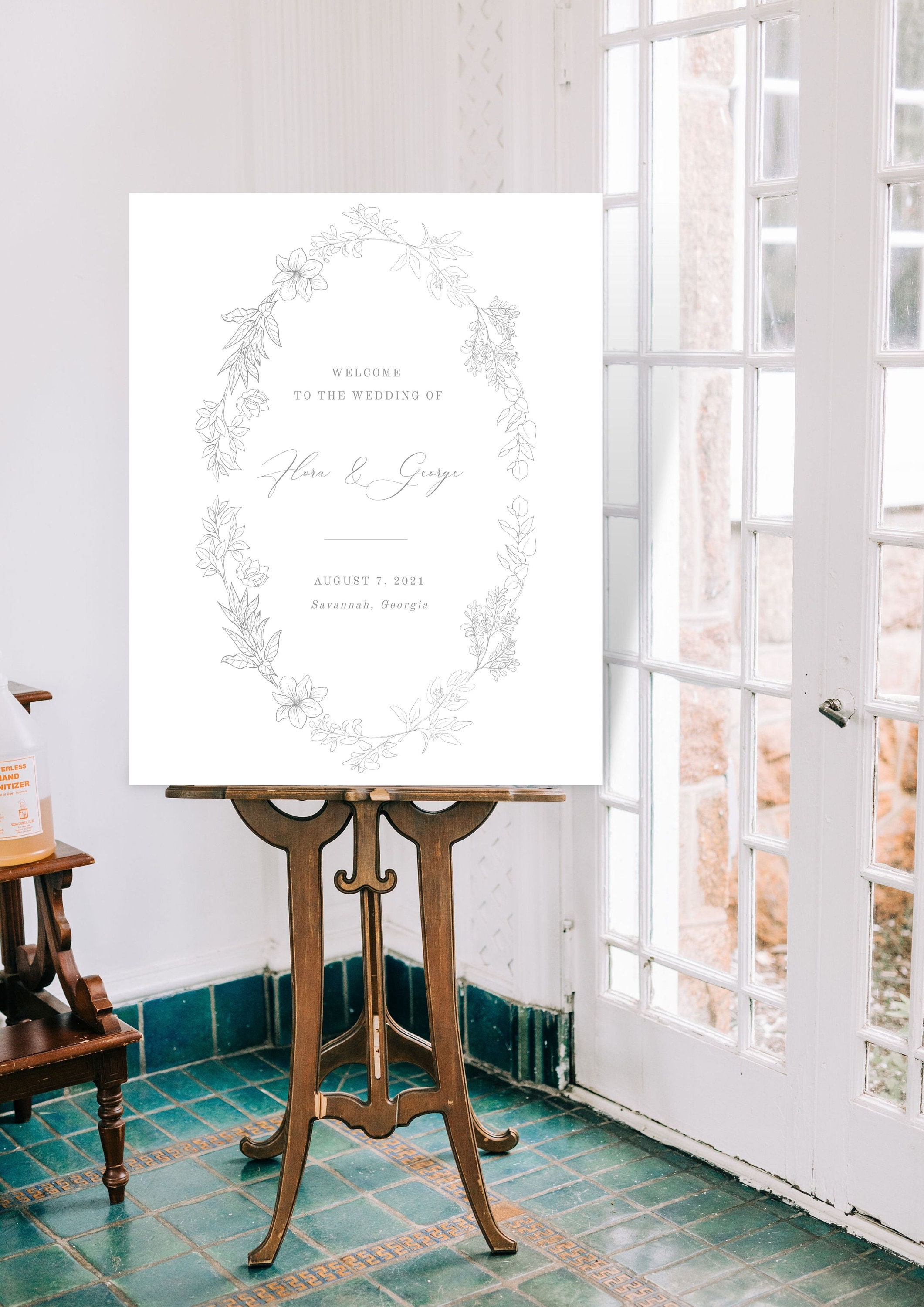 Welcome Sign Template, SIX SIZES | Horizontal | Vertical | 16x20 | 24 ...