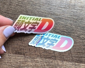Initial D Sticker - Etsy