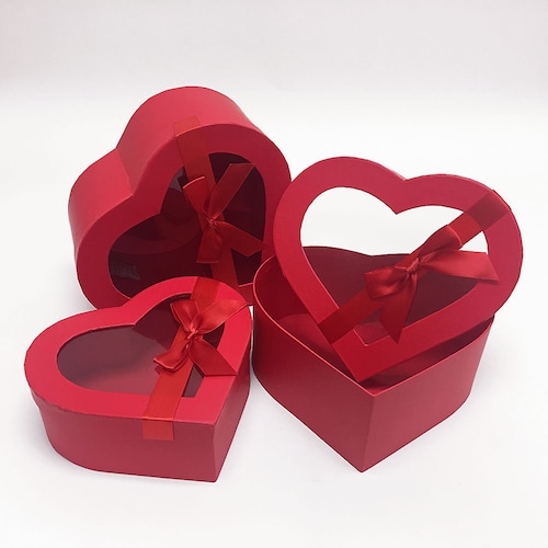 Velvet Heart Shaped Box Set of 3 Gift Boxes Floral - Etsy