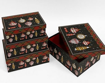 Black Decorative Box - Etsy