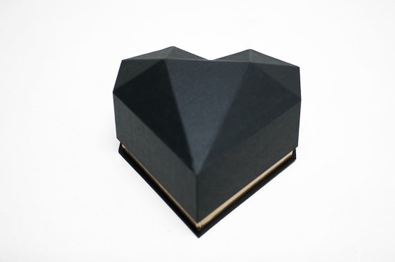 Diamond Heart Flower Box Flower Box Flower Arrangements - Etsy