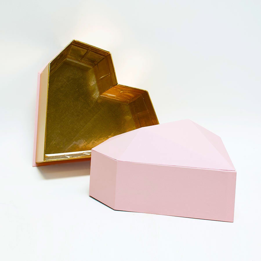 Diamond Heart Flower Box Flower Box Flower Arrangements - Etsy