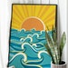 Abstract Boho Sun Prints Ocean Waves Illustration Printable - Etsy