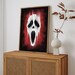 Scream Face Print, Scary Face Print, Happy Halloween Gift, Ghost Face ...