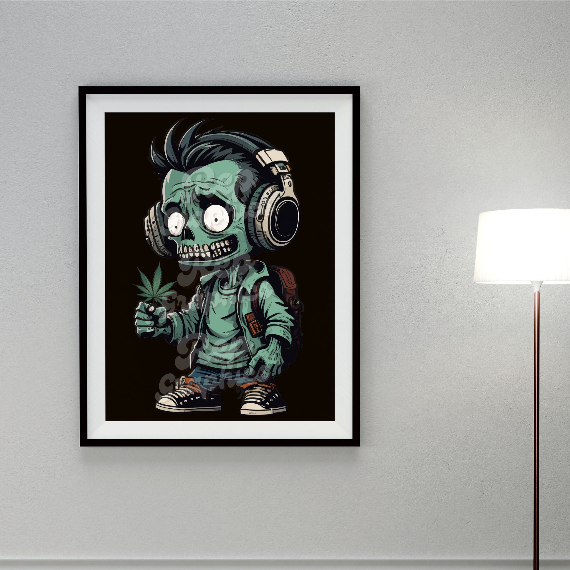 Zombie Marijuana PNG, Zombie Tshirt, Wall Art, Tumbler, Bag, Craft ...