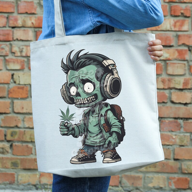 Zombie Marijuana PNG, Zombie Tshirt, Wall Art, Tumbler, Bag, Craft ...