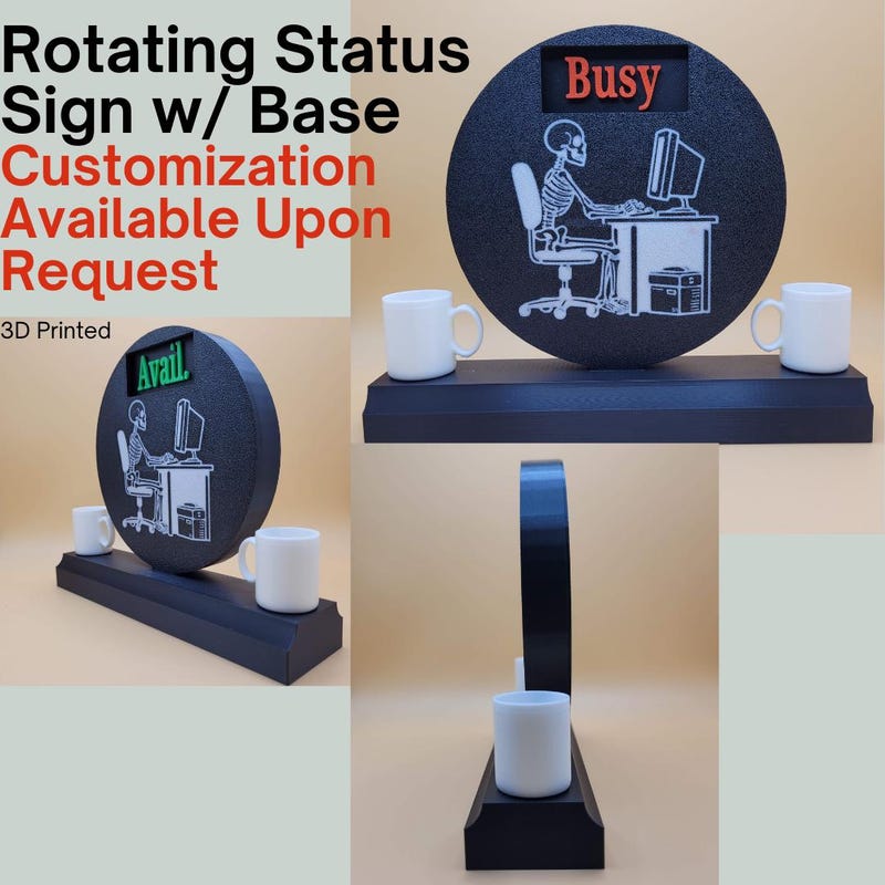 Office Door Status Spinner - Etsy