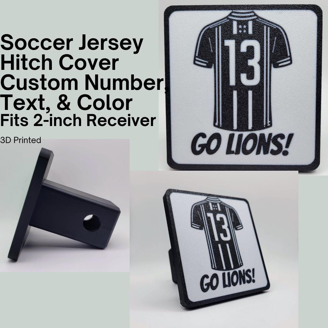 Soccer Jersey Trailer Hitch Cover. Support Your Student Athlete or ...