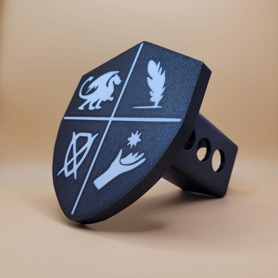 Custom Crest Trailer Hitch Cover, 120+ Color Combinations. Fits 2 Inch ...
