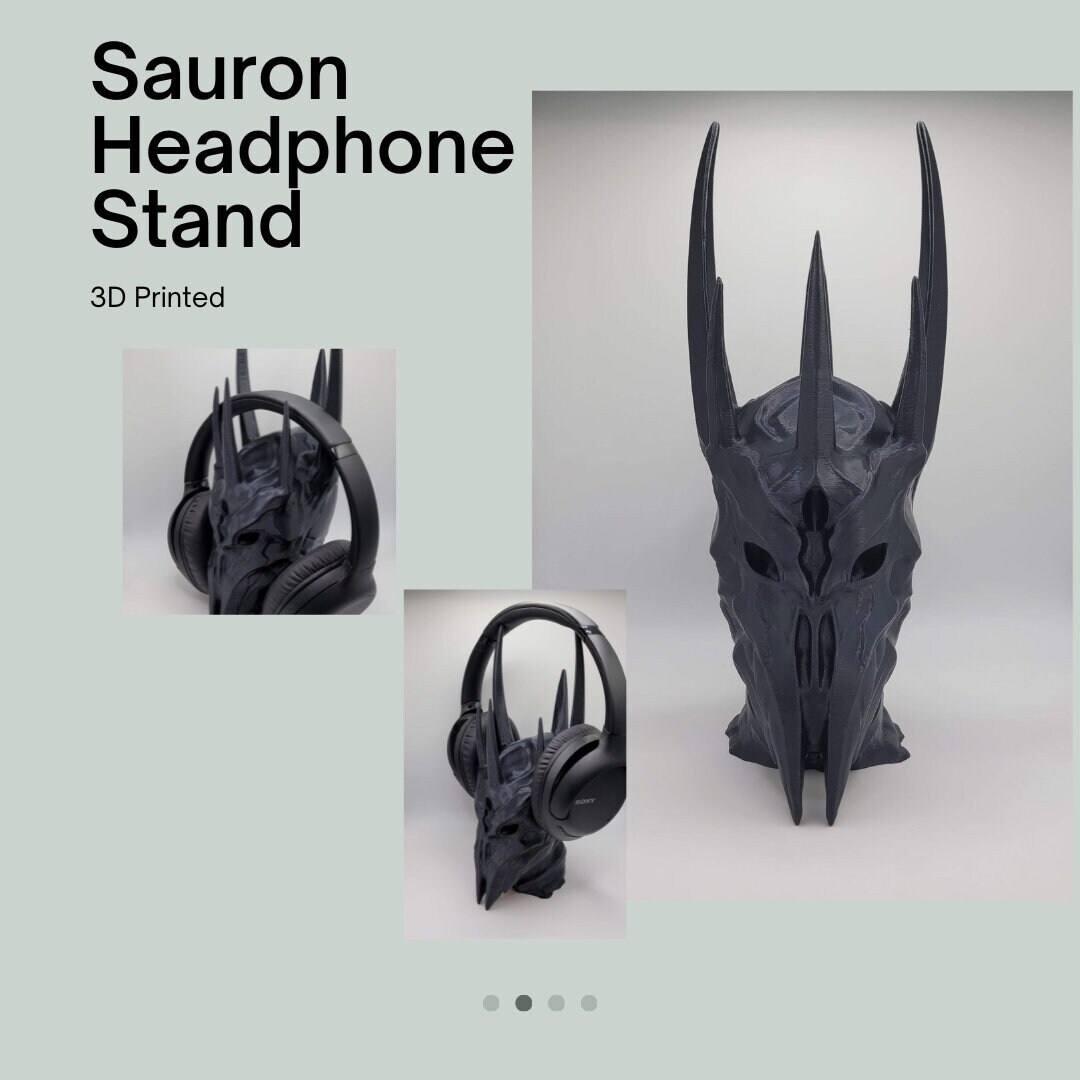 Sauron Headset Stand, 3D Printed. the Next Dark Lord Headphone Stand ...