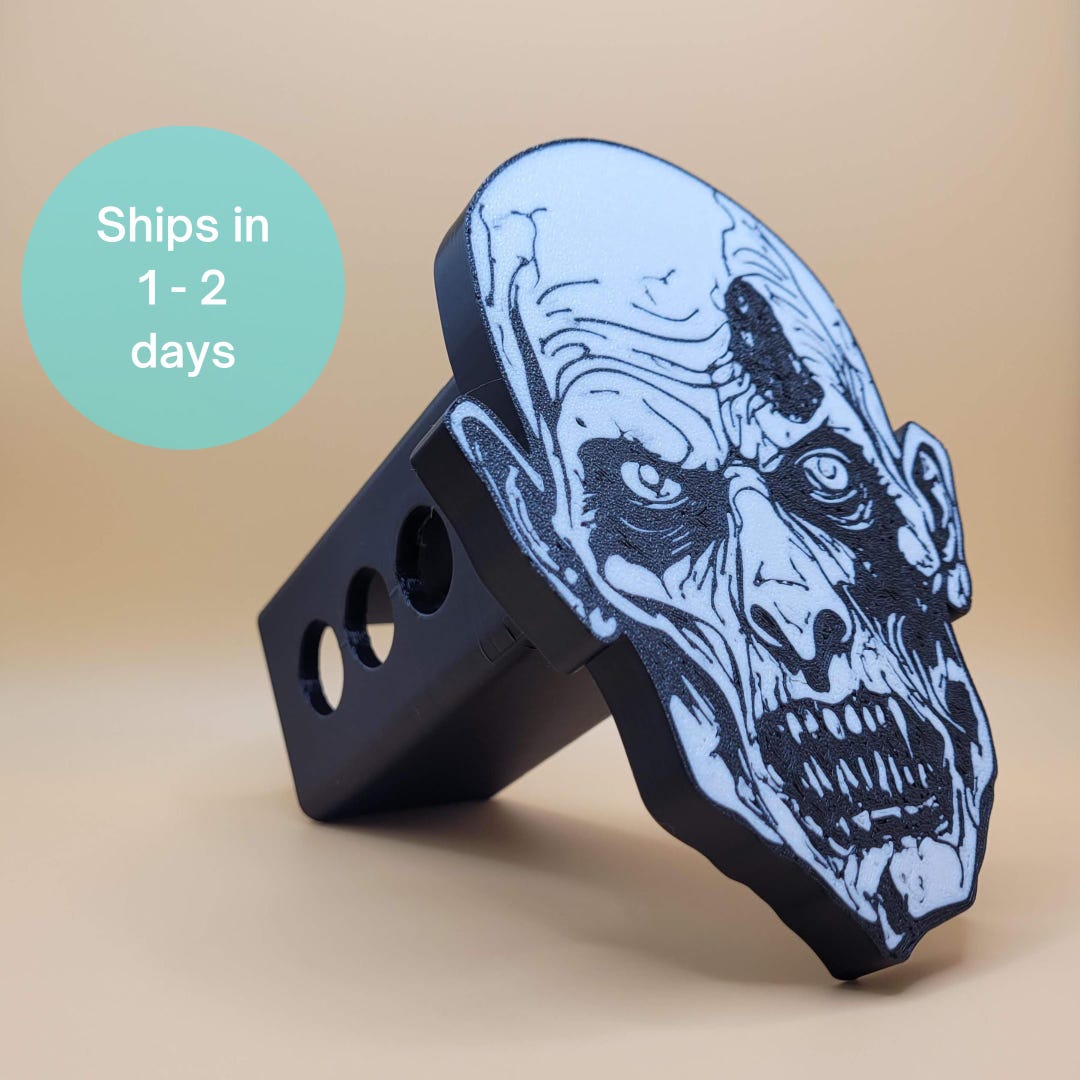Zombie Trailer Hitch Cover - Fits 2 Inch Receiver - Customize Your ...