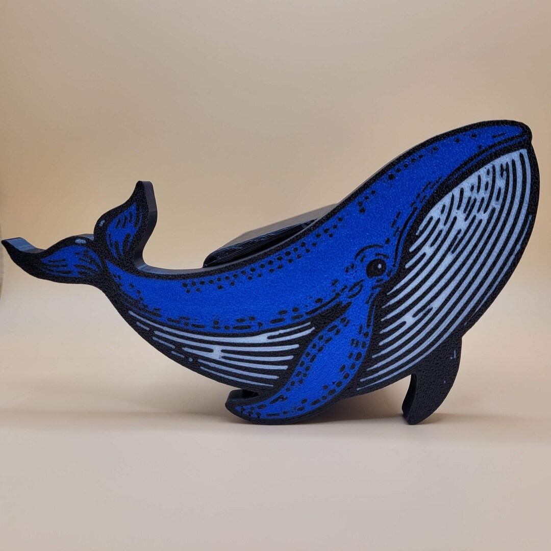 Blue Whale Trailer Hitch Cover - Fits 2" Receiver Standard - Customize ...