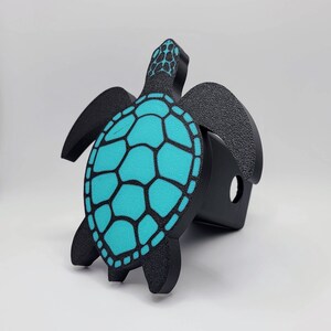 Sea Turtle Trailer Hitch Cover Cap. Class 2 Receiver, 2"x2" Standard ...