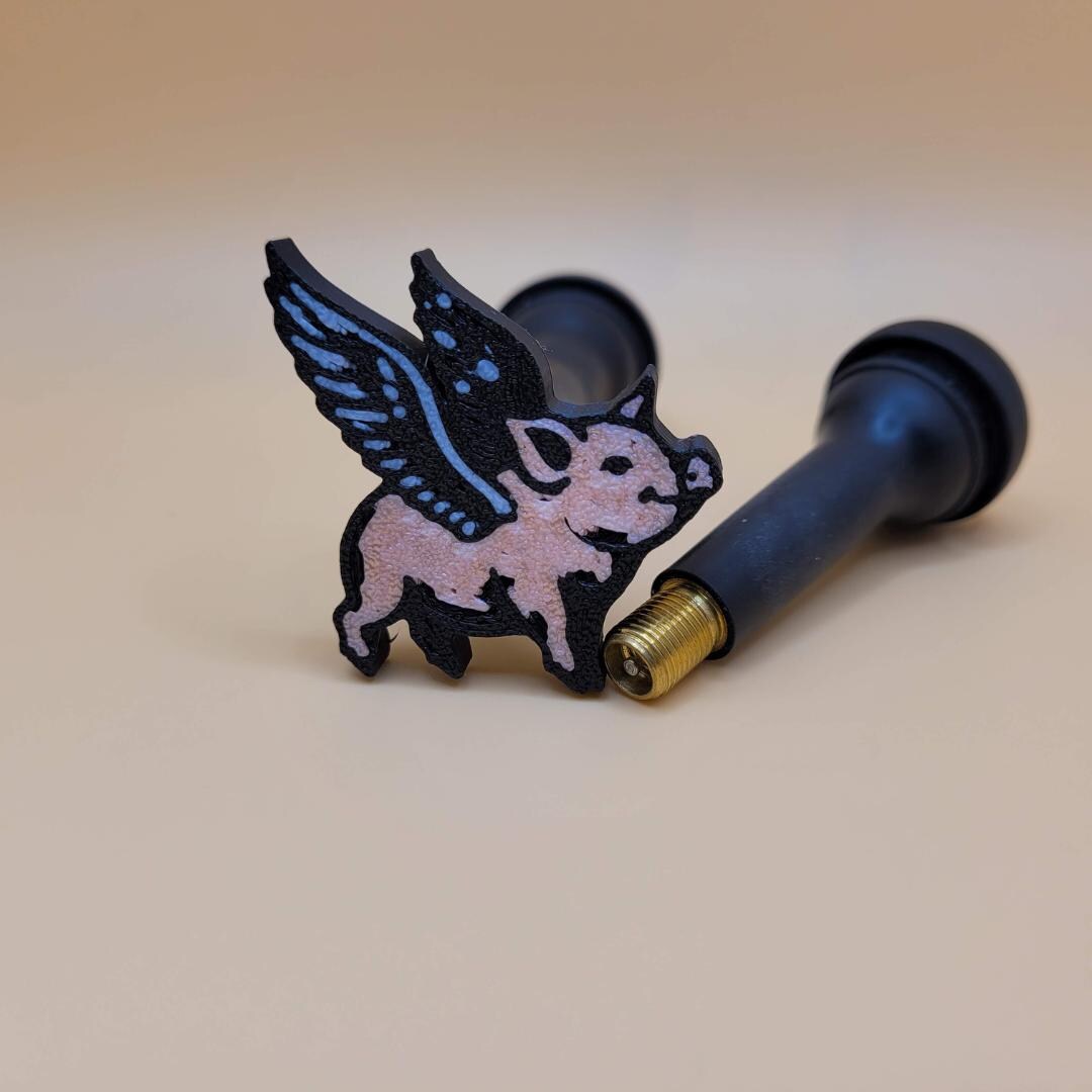 Flying Pig Tire Valve Stem Caps, Set of Four. 120+ Color Combinations ...