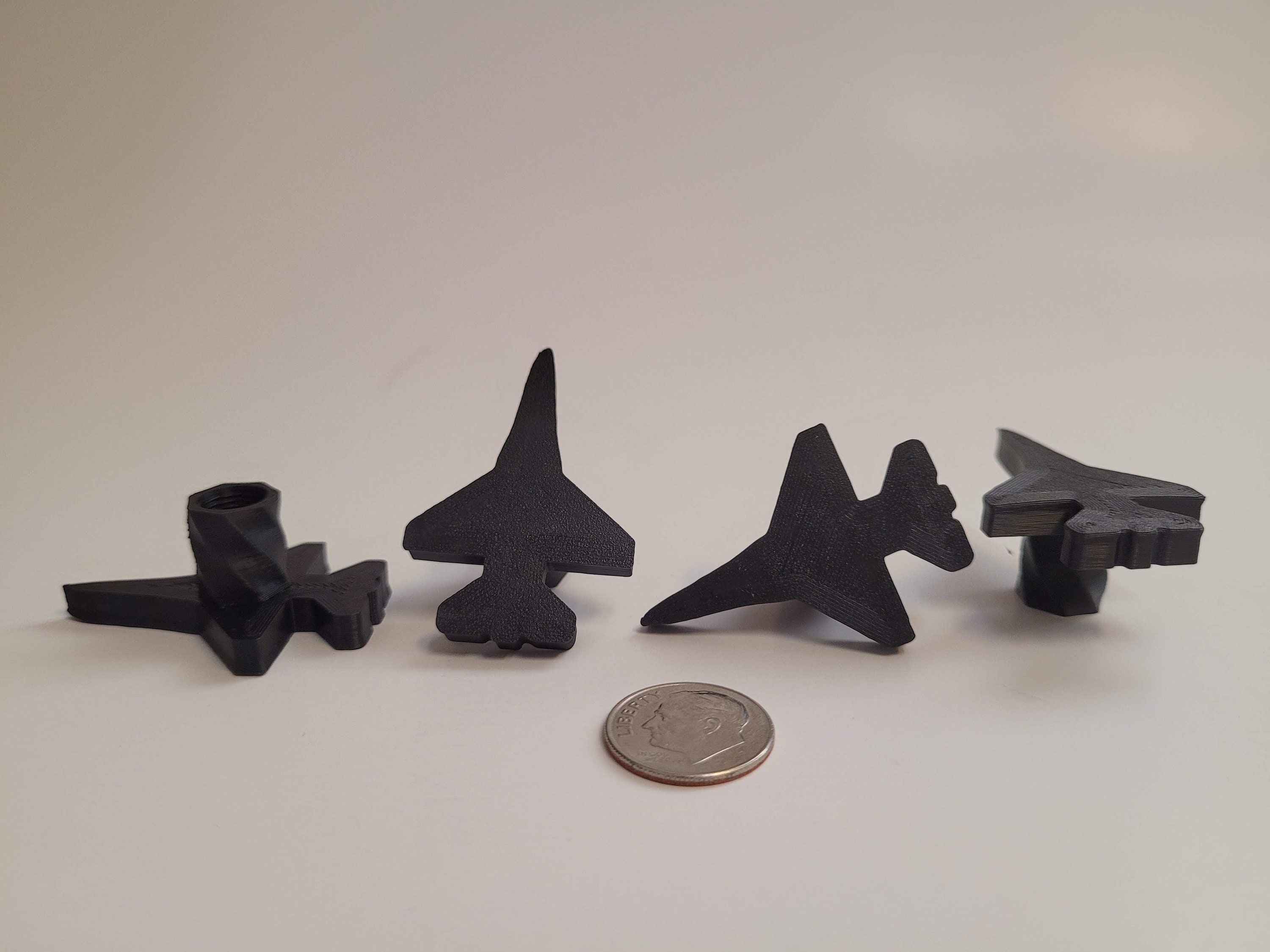 Fighter Jet Airplane Shaped Black Valve Steam Caps. Suit up Your Tires ...