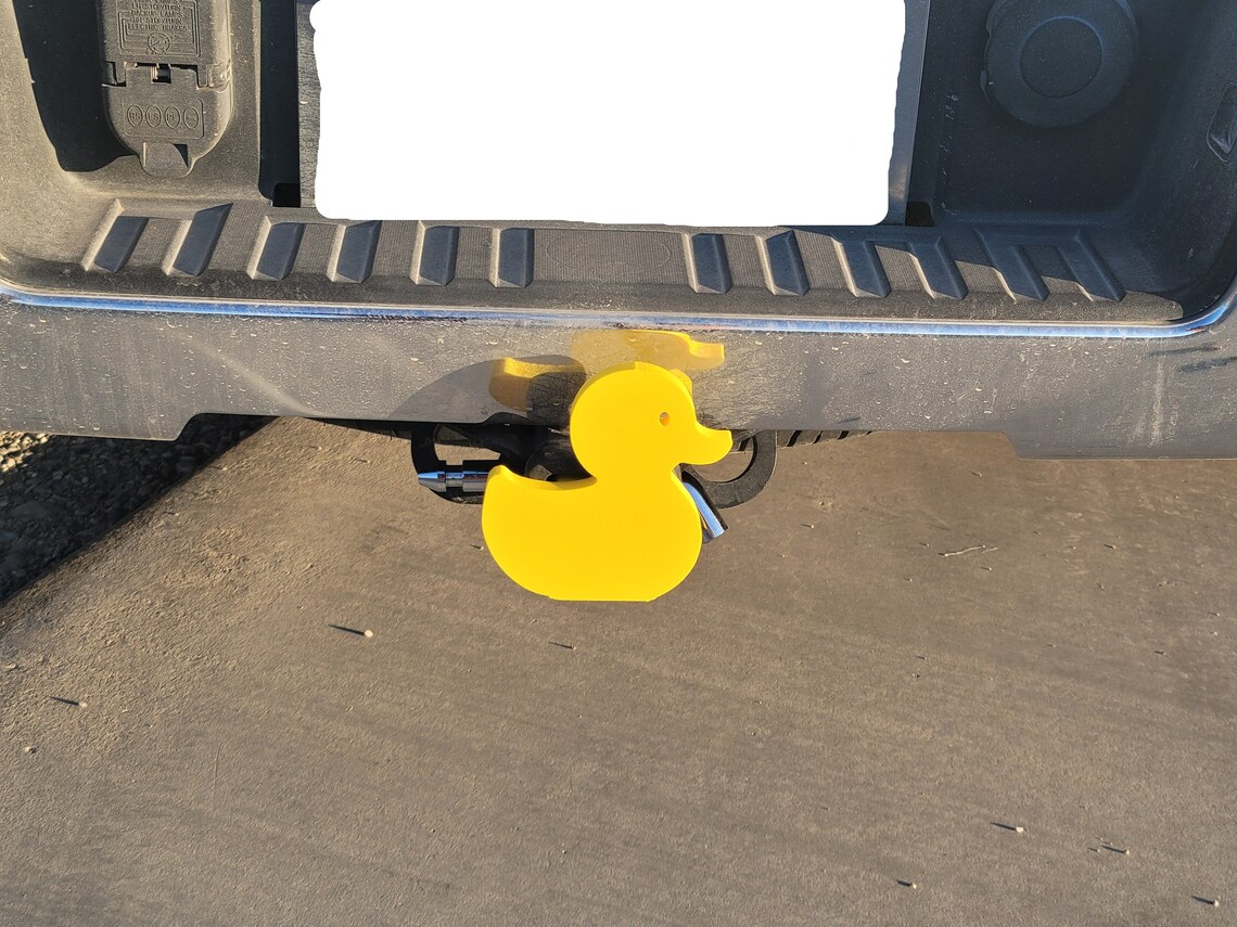 Rubber Ducky 2D Hitch Receiver Cap. 2 Inch Receiver Plug With 3 Inch ...