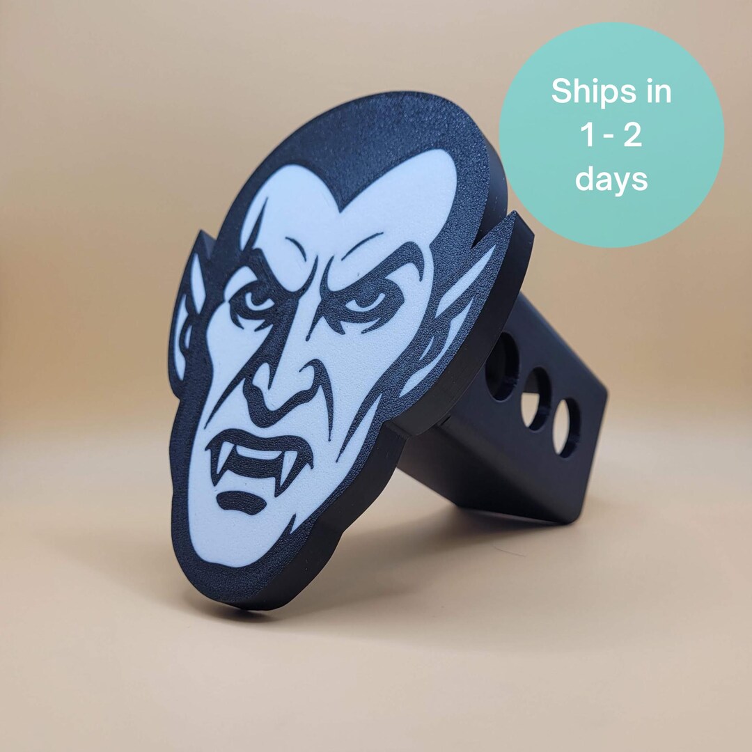 Vampire Monster Trailer Hitch Cover: Gothic Halloween Car Accessory - Etsy