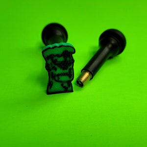 Frankenstein Monster, Tire Valve Stem Caps, Two Colors, Set of Four ...