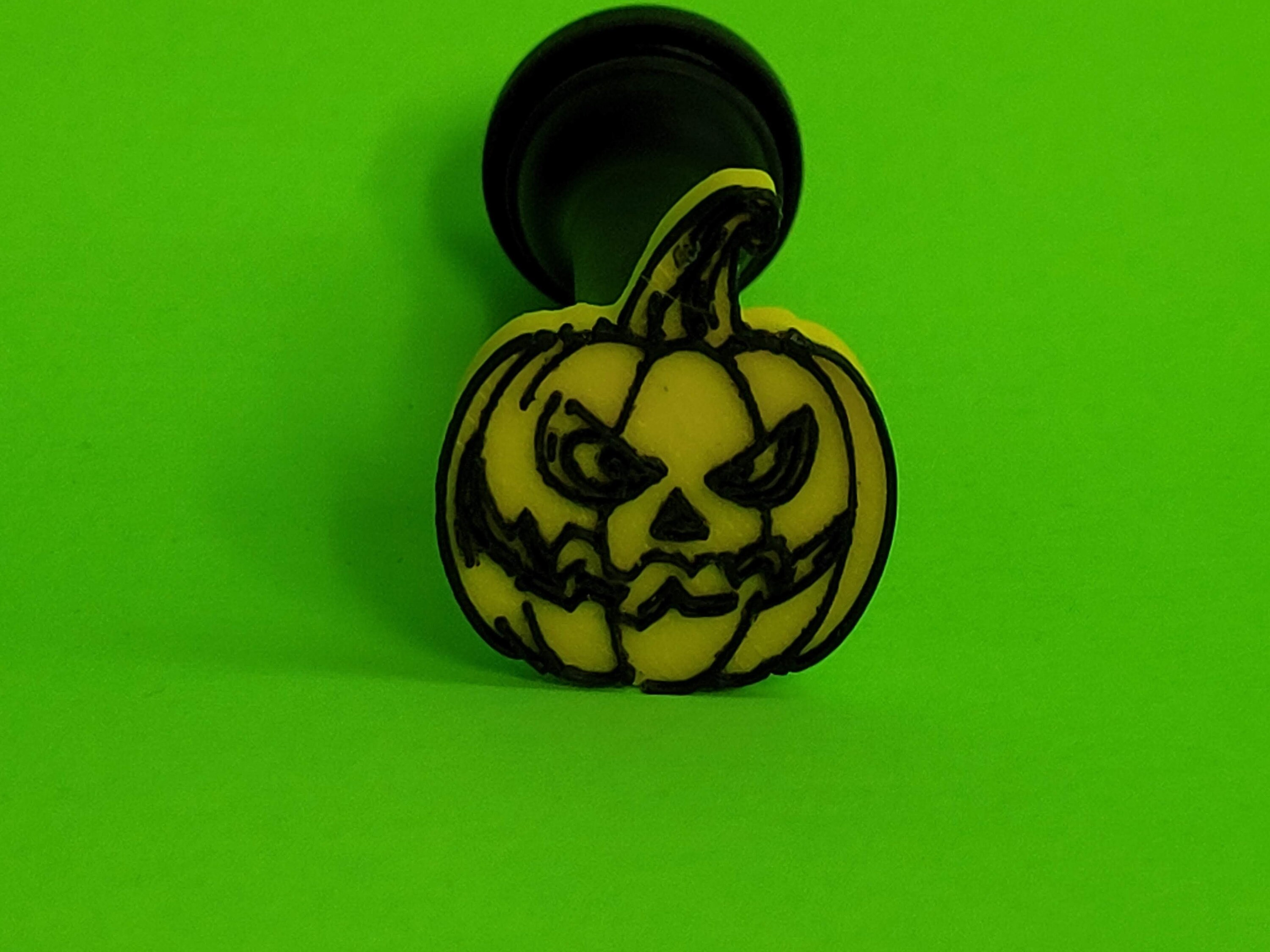 Halloween Pumpkin, Jack-o-lantern Tire Valve Stem Caps, Two Colors, Set ...