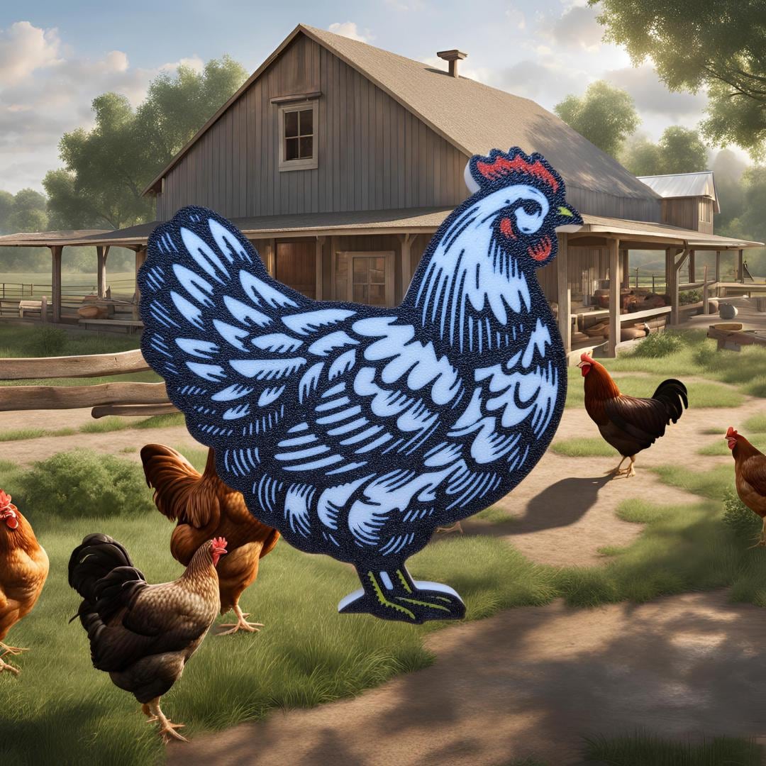 Chicken Trailer Hitch Receiver Cover | Unique 3D Printed Hitch Cap ...