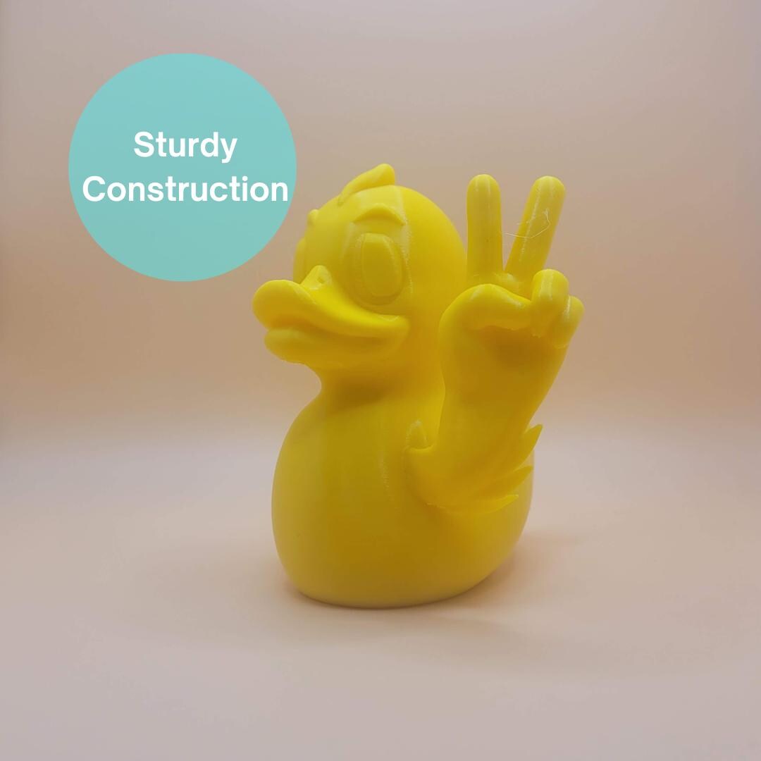 Duck Peace Sign 3D, Small Size - Customize Your Colors and Material ...