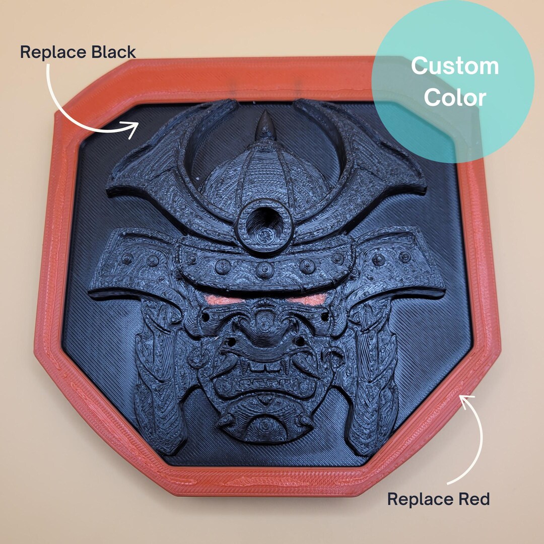 Samurai Tailgate Emblem. Custom Color Options. Size Can Be Adjusted to ...