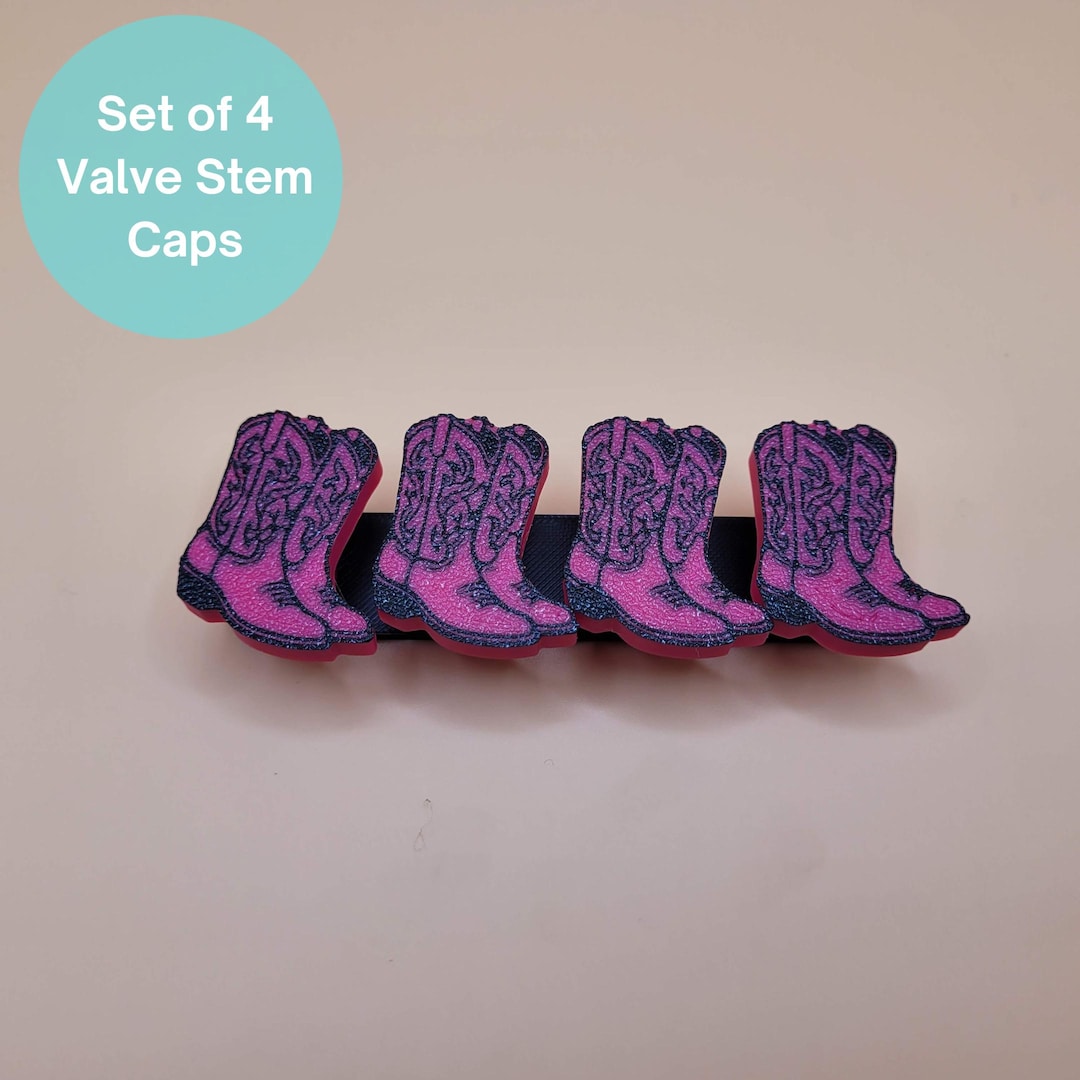 Cowboy Boot Tire Valve Stem Caps: Custom Car & Truck Accessories - Set ...