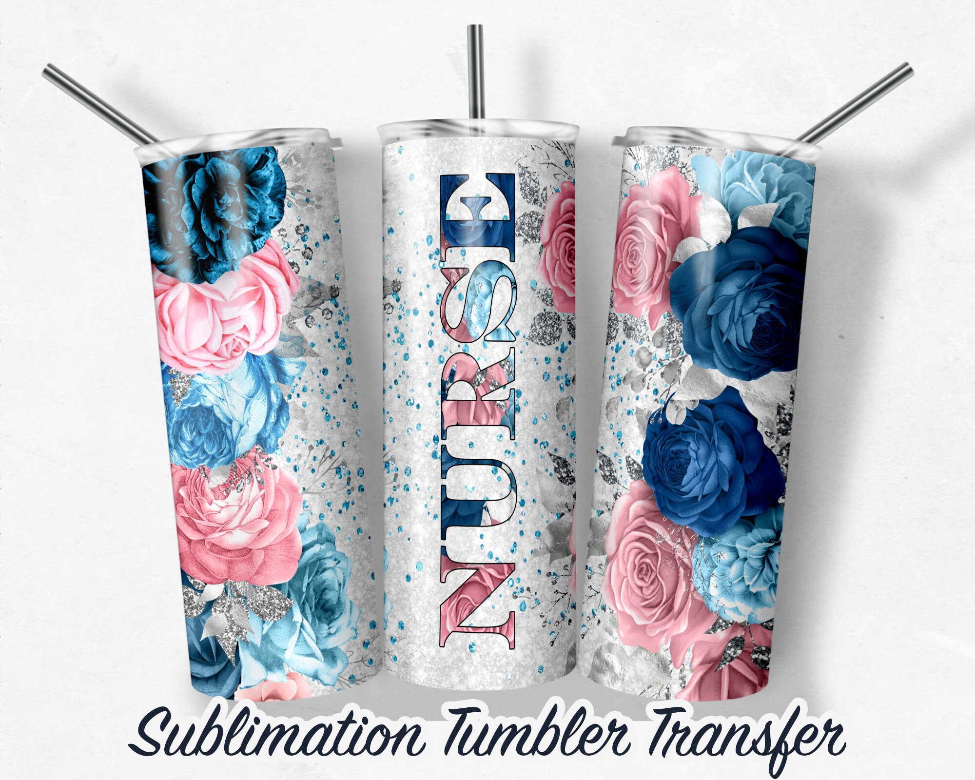 Nurse Sublimation Transfer Print for 20 Oz 30 Oz Skinny - Etsy