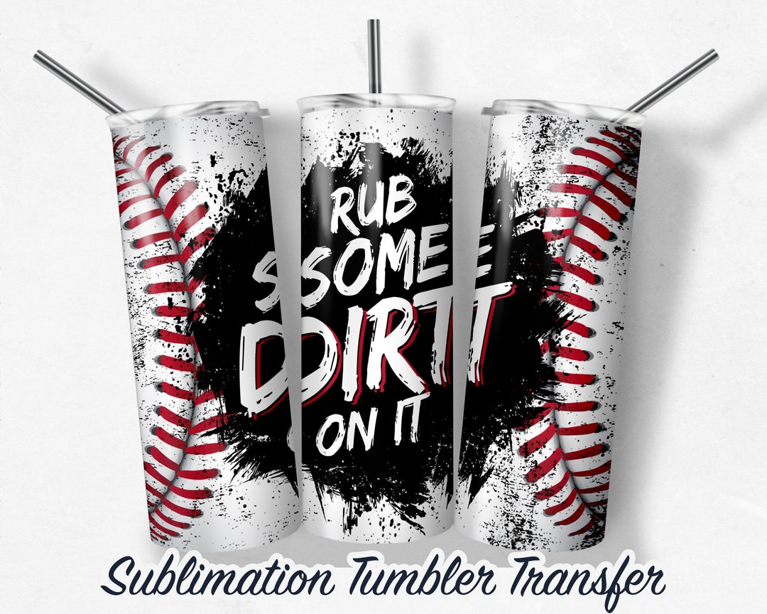 Baseball Sublimation Transfer Print for 20 Oz Tumblers 30 Oz Tumblers ...