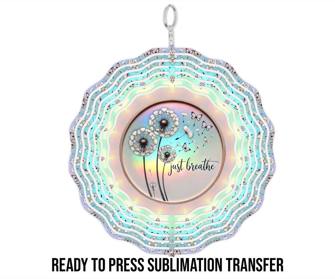 Dandelion Wind Spinner Sublimation Ready to Press Heat Transfer - Etsy
