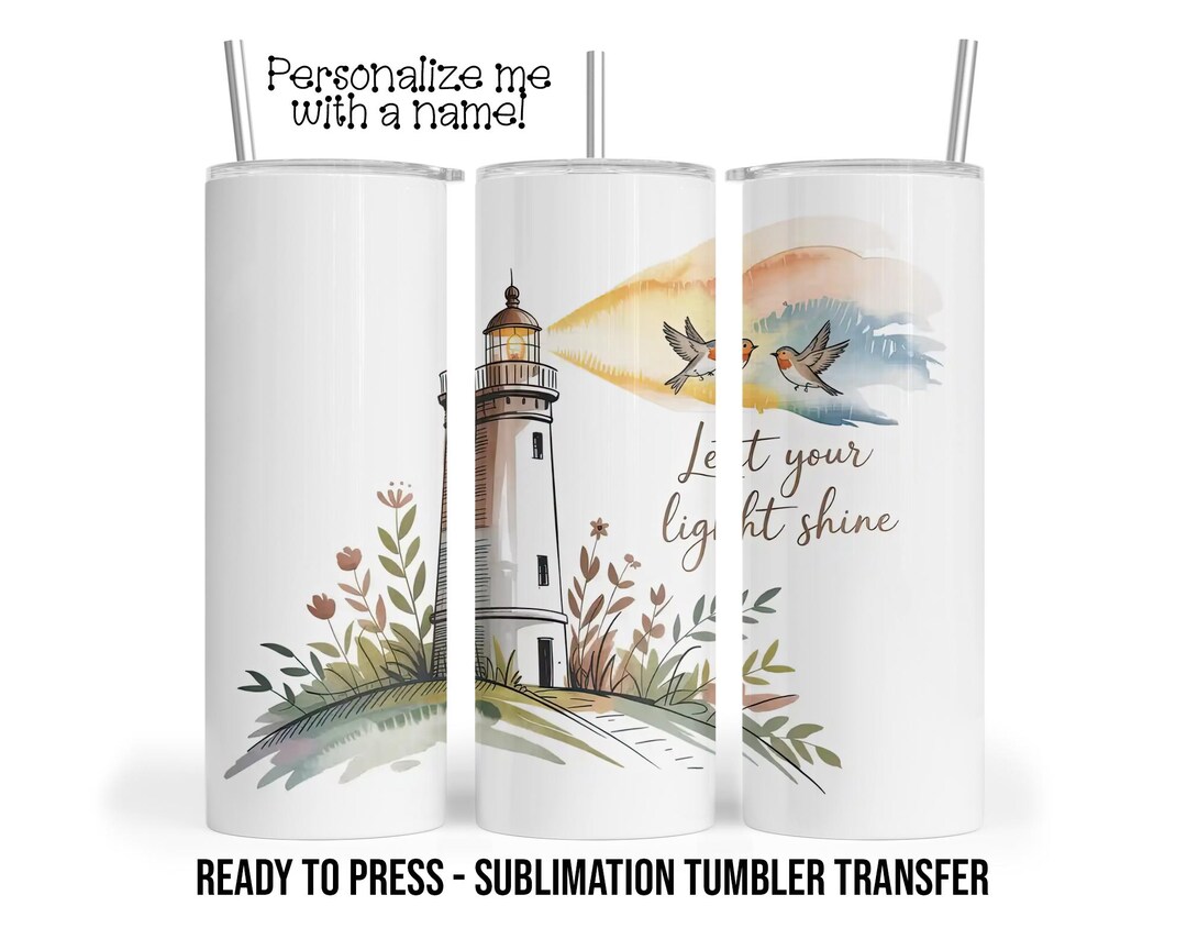 Lighthouse Bible Church Sublimation Tumbler Transfer Print for 20 Oz ...