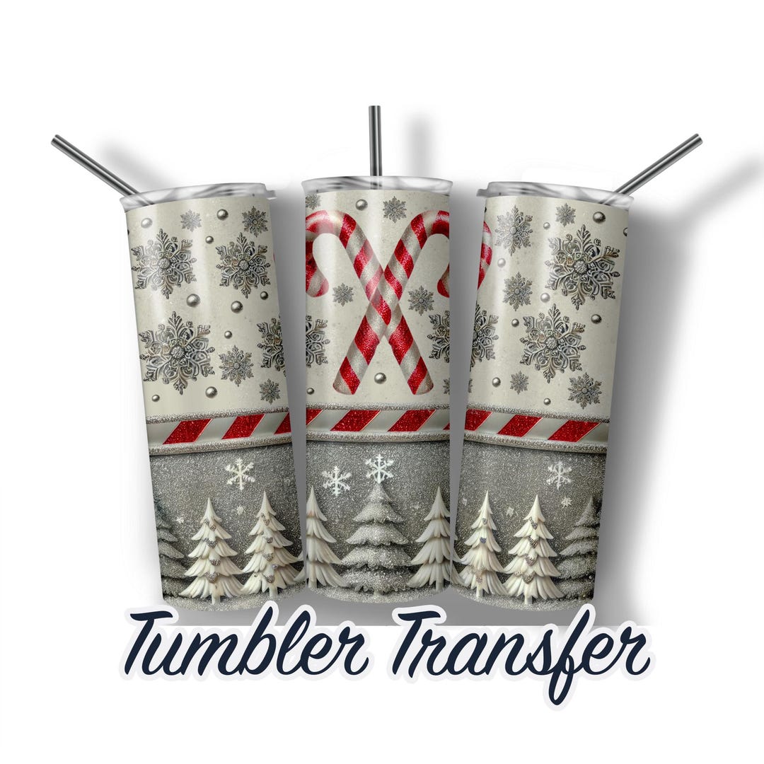 Christmas Sublimation Transfer Print for 20 Oz - 30 Oz Tumbler - Ready ...