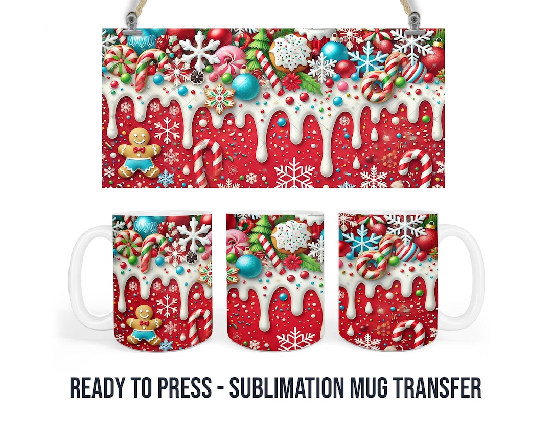 Sublimation Mug Transfer, 11-15 OZ Ready to Press Single Use Transfer ...