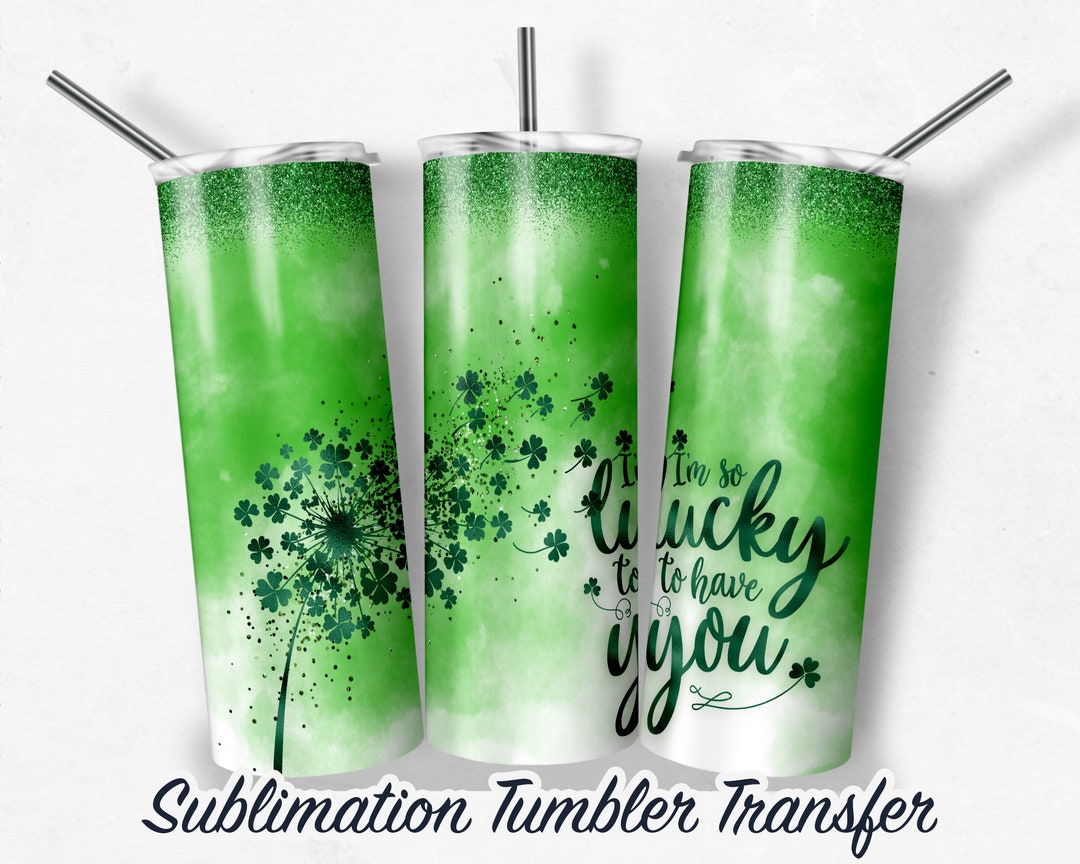 St. Patrick's Day Clover Vinyl Wrap or Sublimation Transfer Print for ...