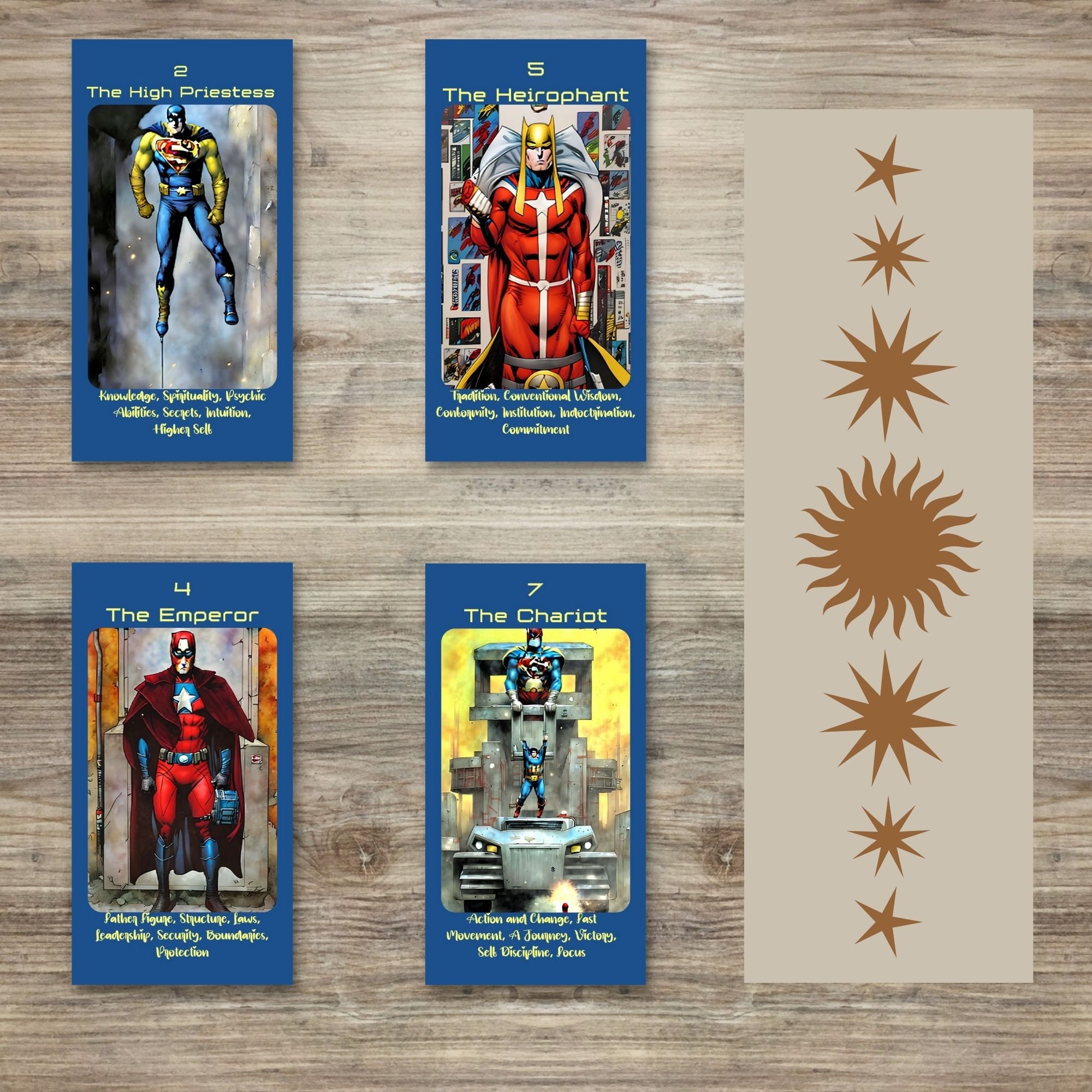 Super Hero Tarot Deck Digital Version - Etsy