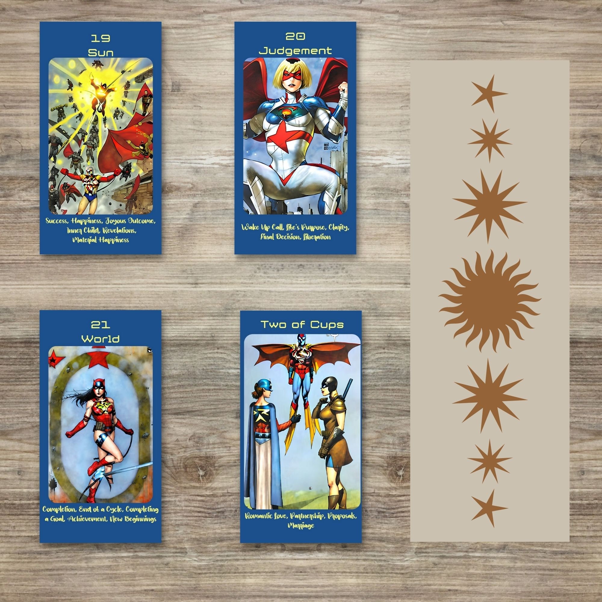 Super Hero Tarot Deck Digital Version - Etsy