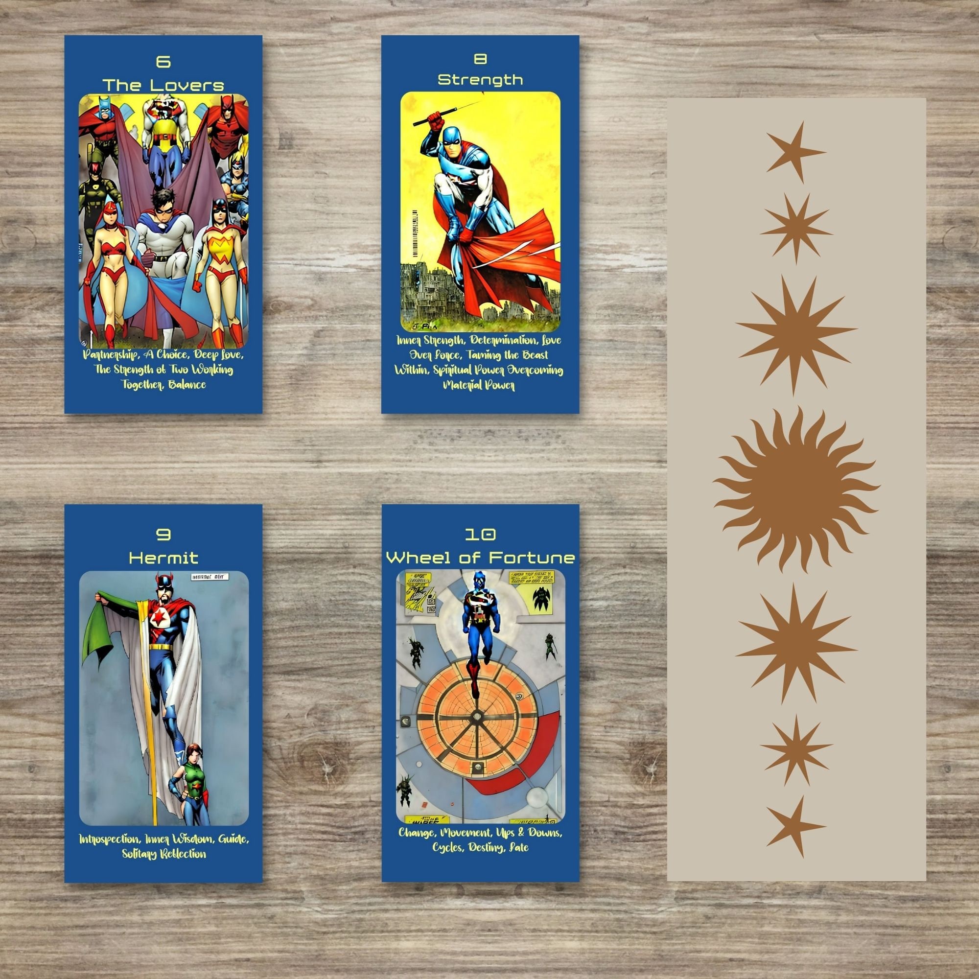 Super Hero Tarot Deck Digital Version - Etsy