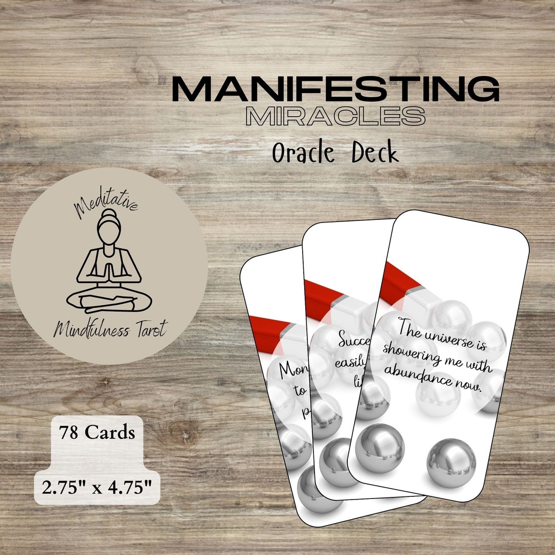 Manifesting Miracles Oracle Deck Digital Version - Etsy