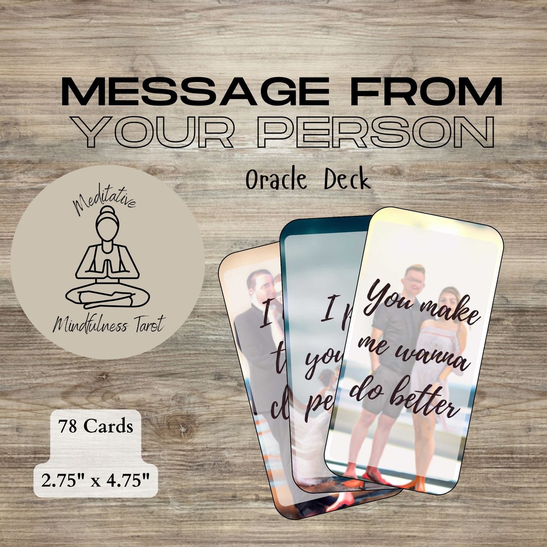 Message From Your Person Oracle Deck Physical Version - Etsy
