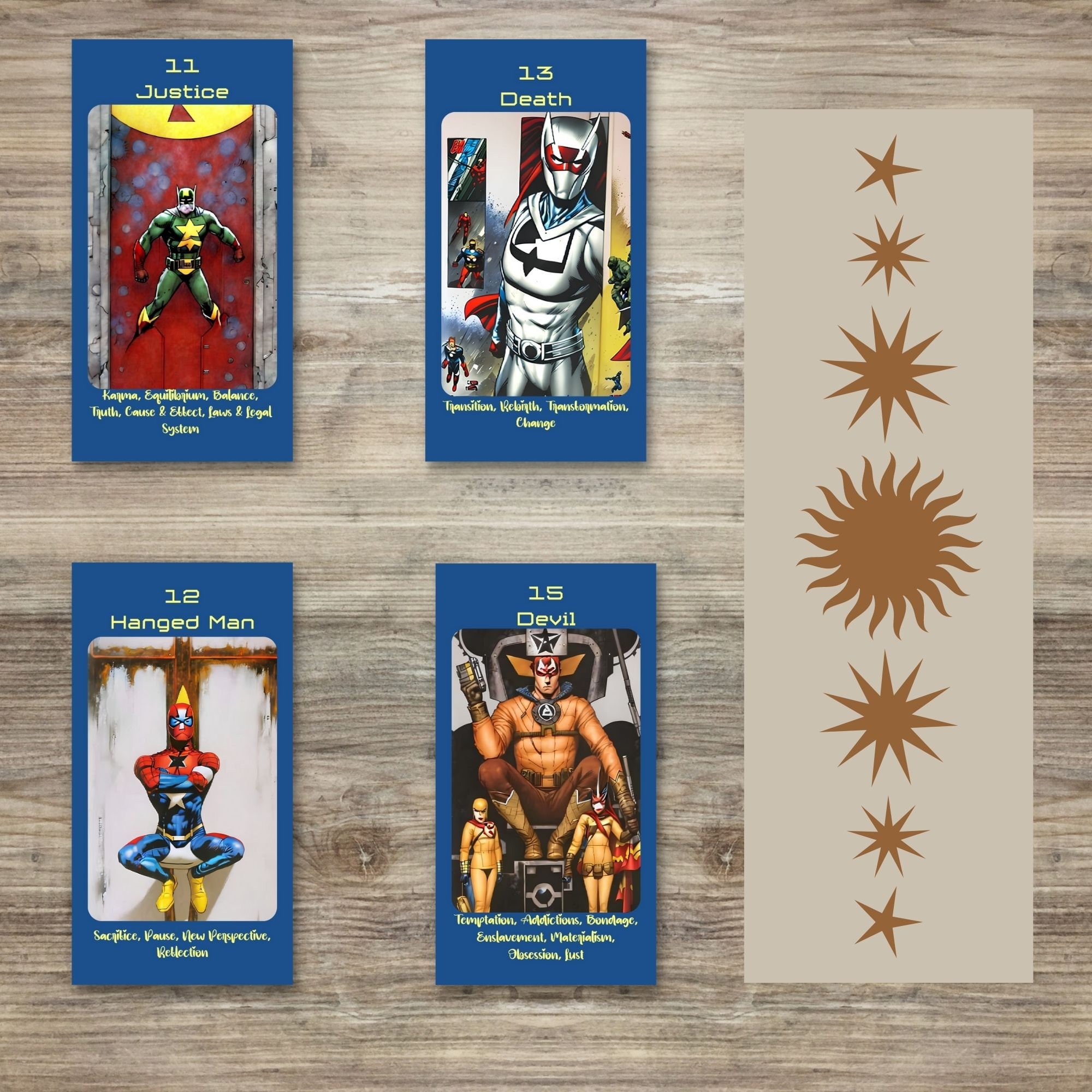 Super Hero Tarot Deck Digital Version - Etsy