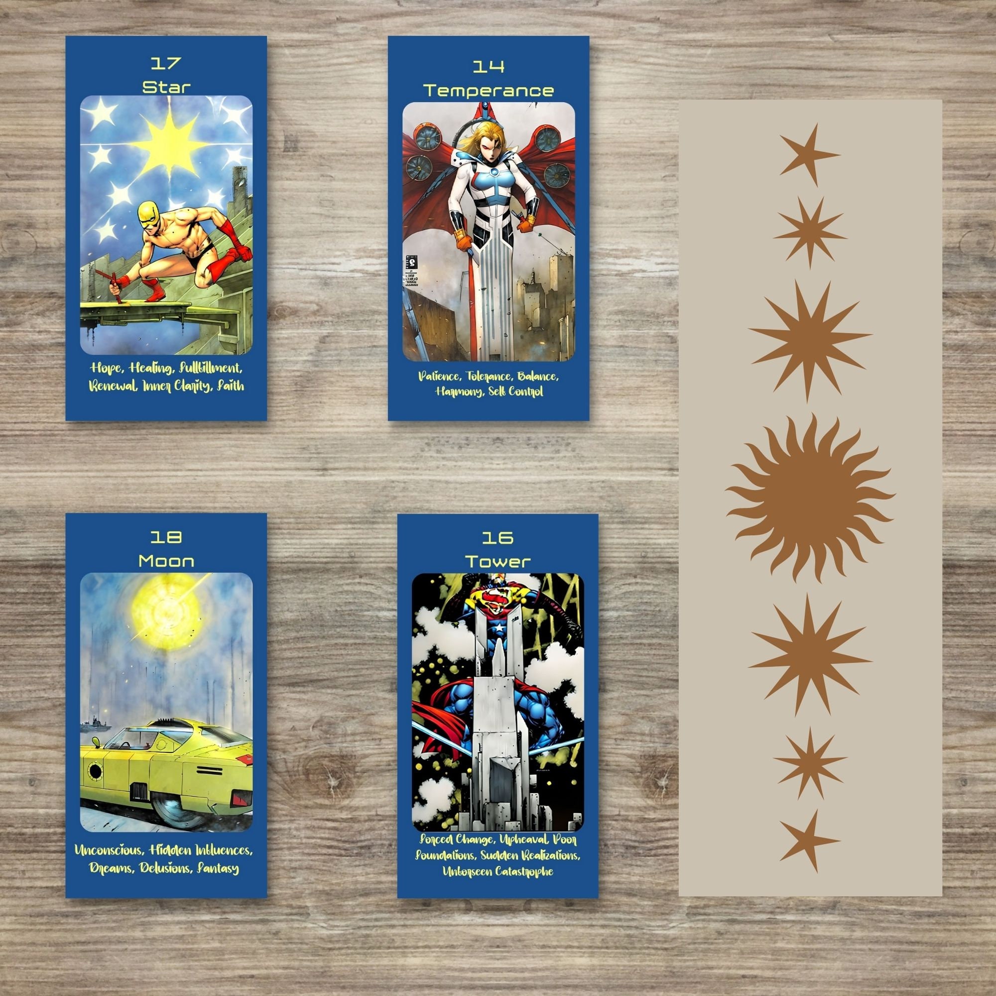 Super Hero Tarot Deck Digital Version - Etsy