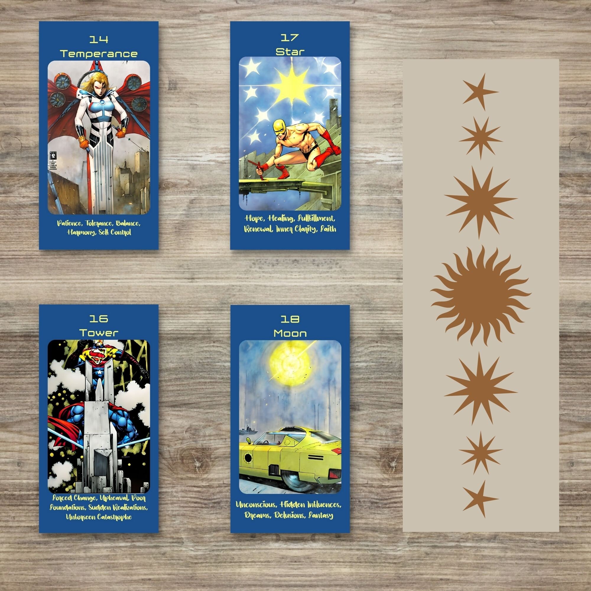 Super Hero Tarot Deck Digital Version - Etsy