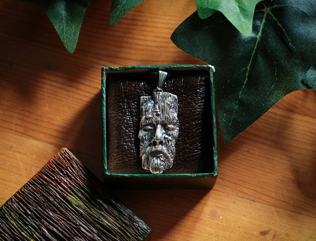 Hand-sculpted Fine Silver Ent / Tree Spirit Pendant - Etsy UK